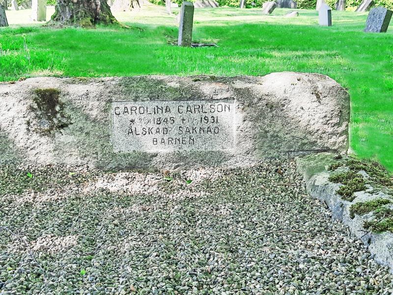 Carolina Carlsson "Carolina i gruvan" 1845-1931, Floda ...