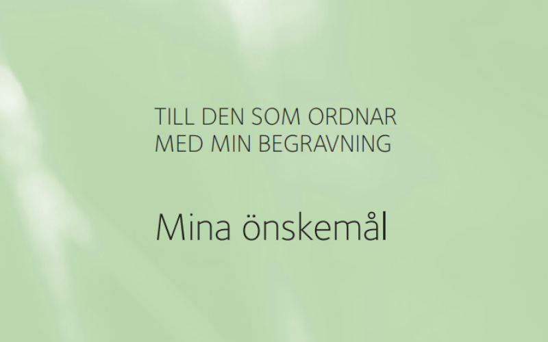 Mina önskemål om begravning - Svenska kyrkan Burträsk-Lövånger