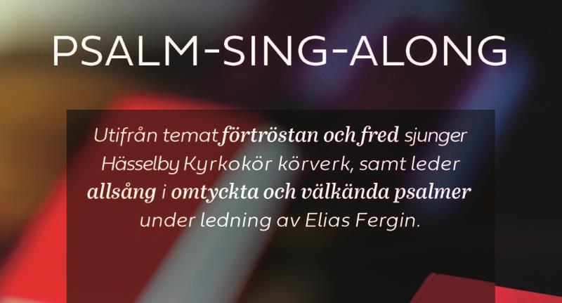 Psalm-sing-along - Svenska kyrkan Hässelby