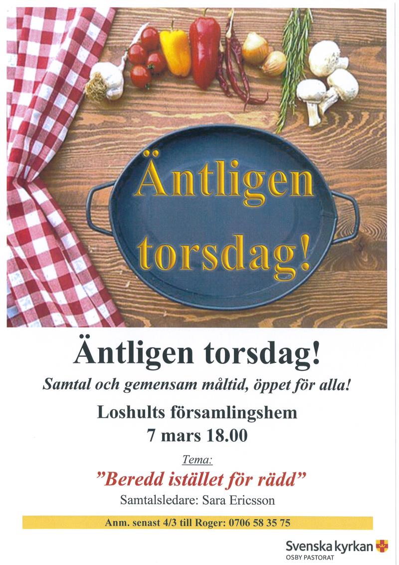 Äntligen torsdag - Osby pastorat