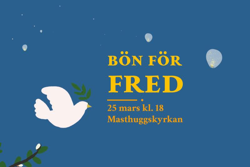 Bön för fred vid Masthuggskyrkan - Carl Johans pastorat