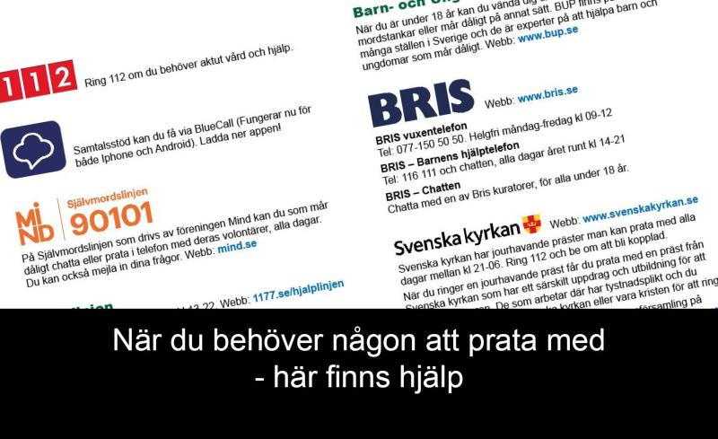 När du behöver någon att prata med - Sala-Norrby-Möklinta Pastorat